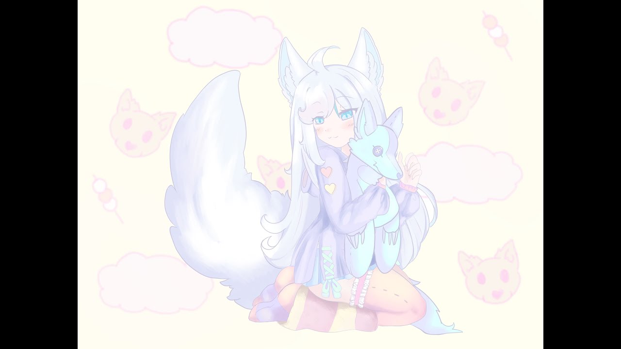 Pastel wolf speedpaint - YouTube