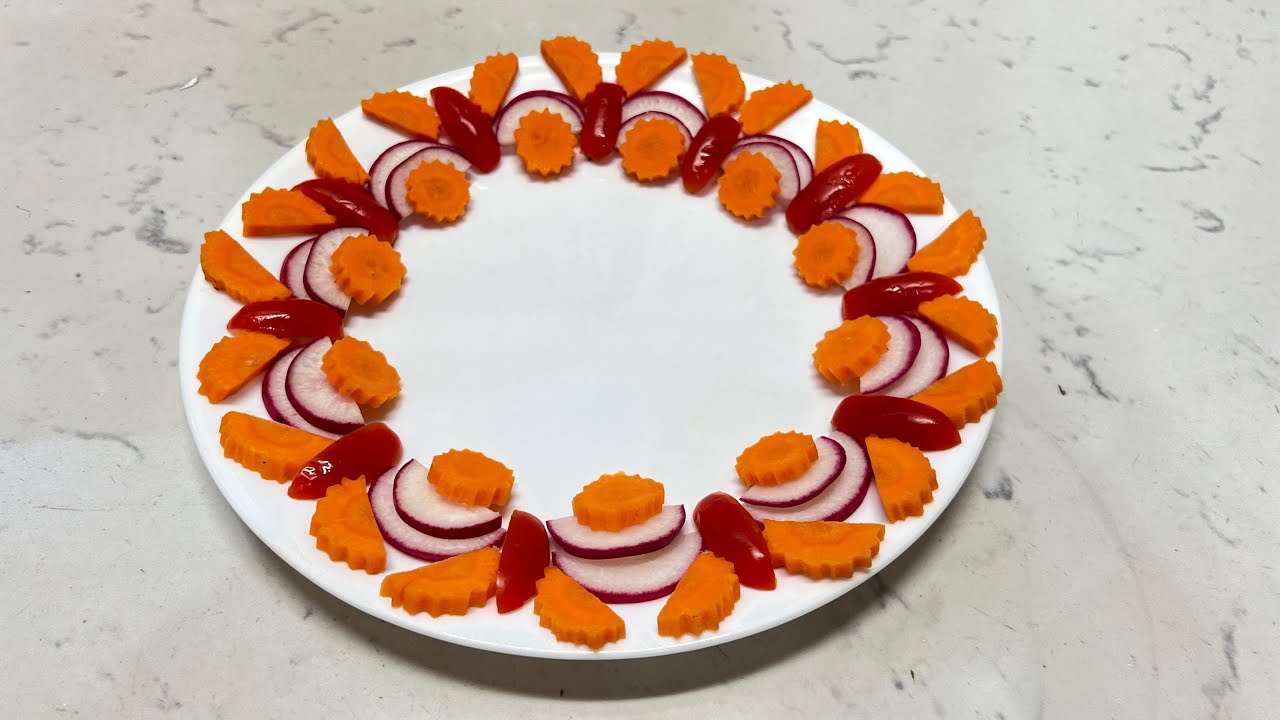 Salad Plate Decoration Idea #สวย #อร่อย #จัดจานผลไม้ #จัดจานอาหาร ...