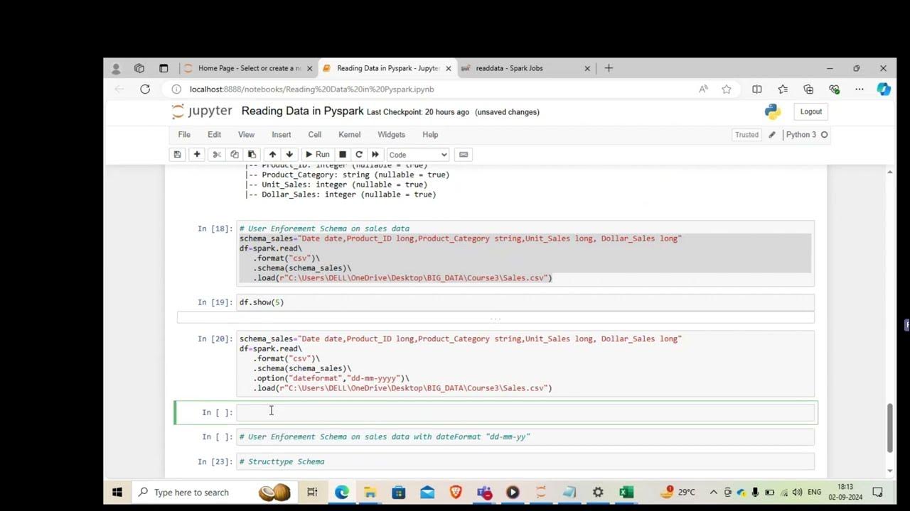 How to read data using schema enforcement and structtype - YouTube