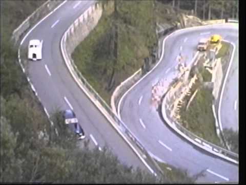 5 Rolls-Royces descend the Maloja Pass to Italy Sep 1997.wmv
