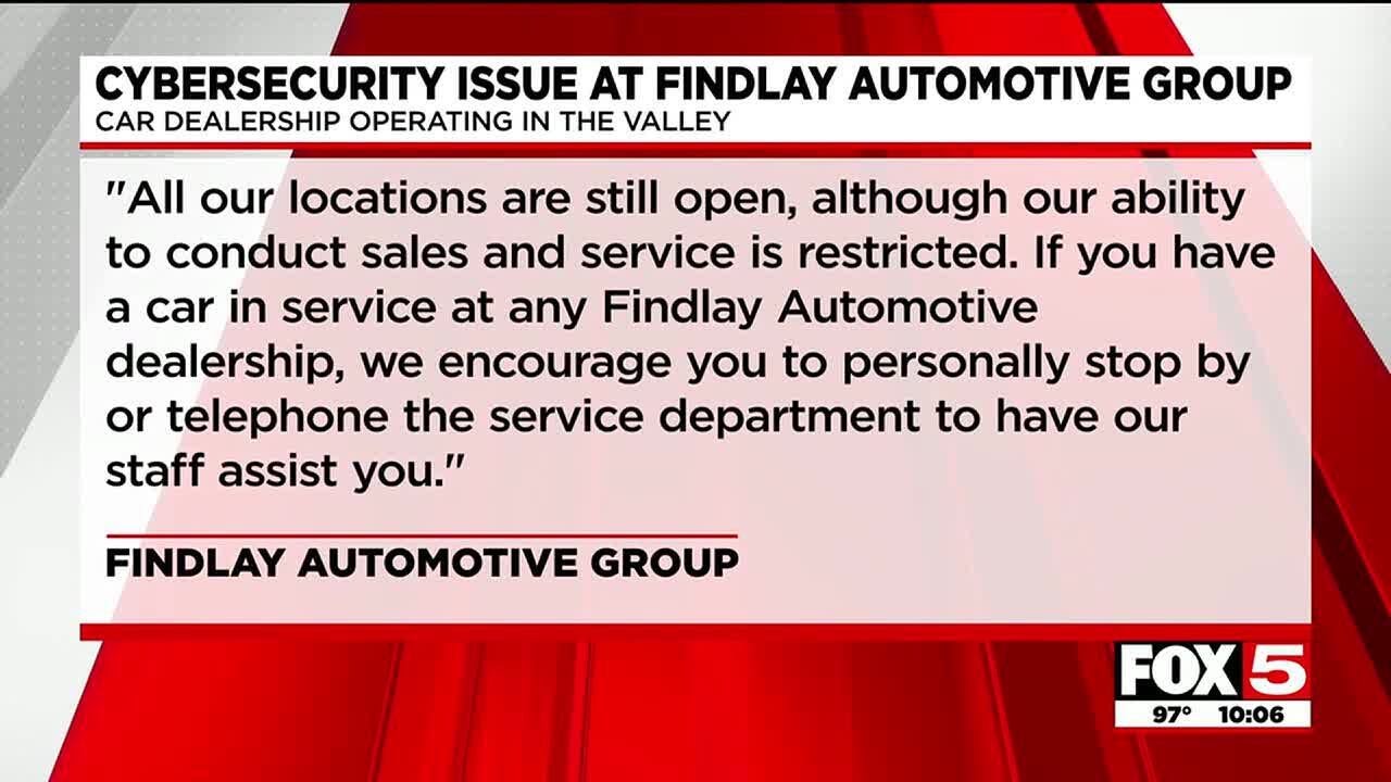 Findlay automotive investigating cybersecurity issue - YouTube