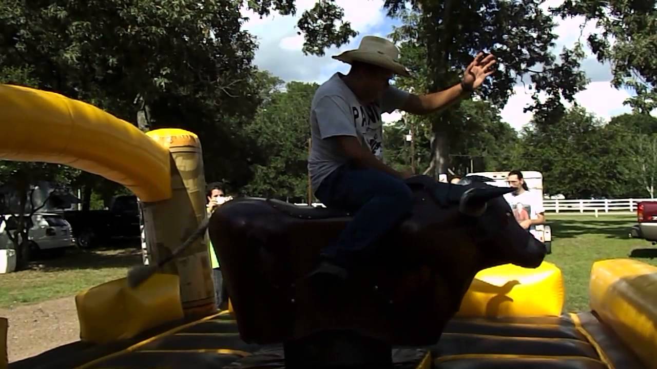 MECHANICAL BULL FOR RENT HOUSTON TX EL TORO LOCO SHOW - YouTube