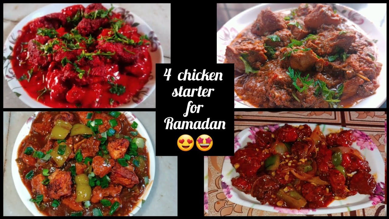 4 types of Chicken starter recipe 😍| amazing chicken starter 😋 #chicken ...