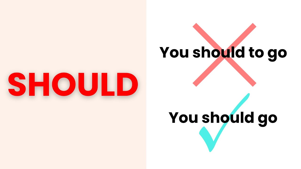 🇬🇧 Maîtrisez SHOULD EN ANGLAIS Niveau 1 | Cours de grammaire anglaise ...