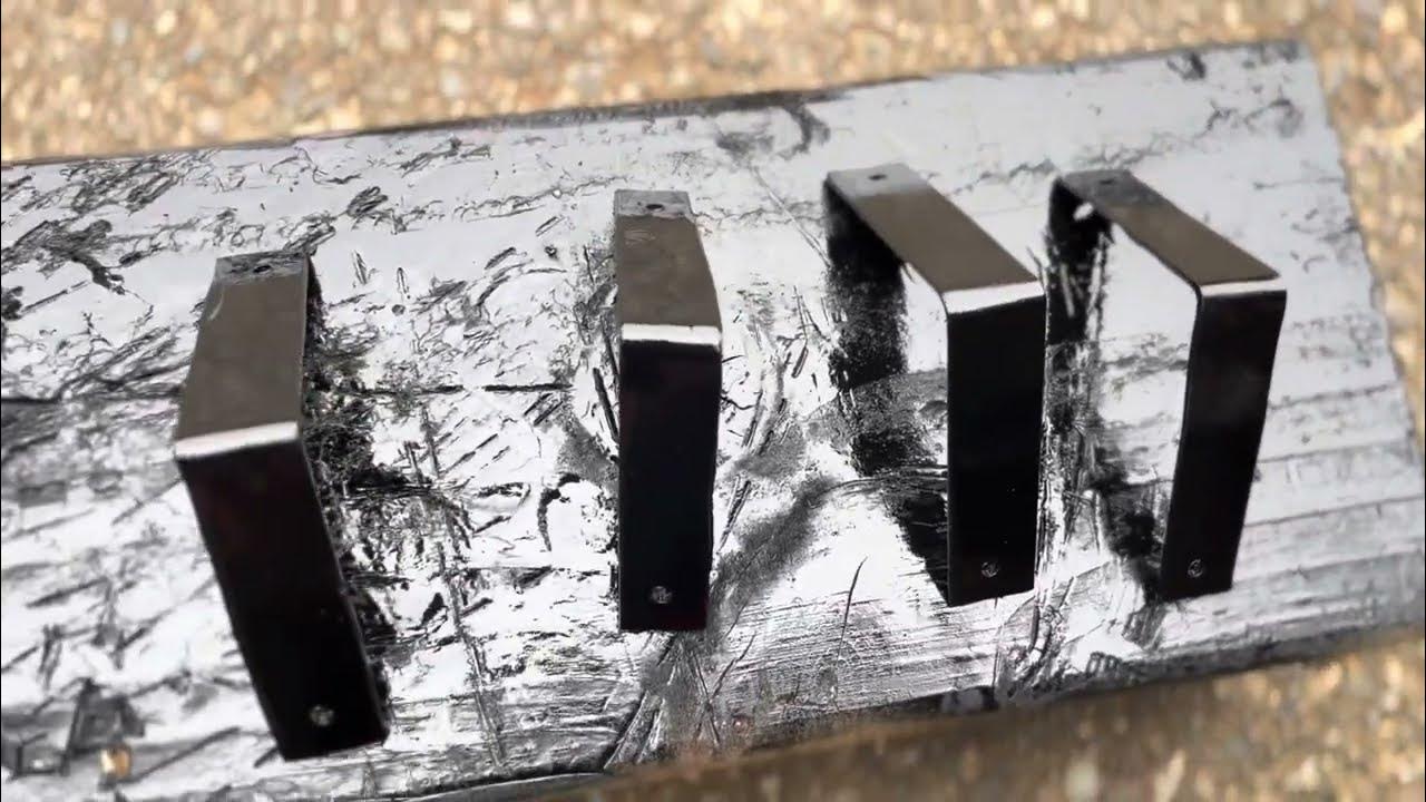 DIY Homemade Metal Corner "L" Brackets from Scratch Demonstration ...