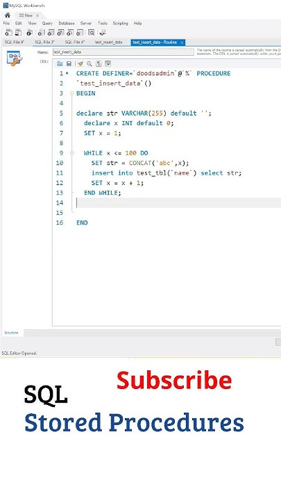 Sql Telugu Tutorial Stored Procedures Sql Sql Tutorial For Beginners Telugu My Sql Telugu
