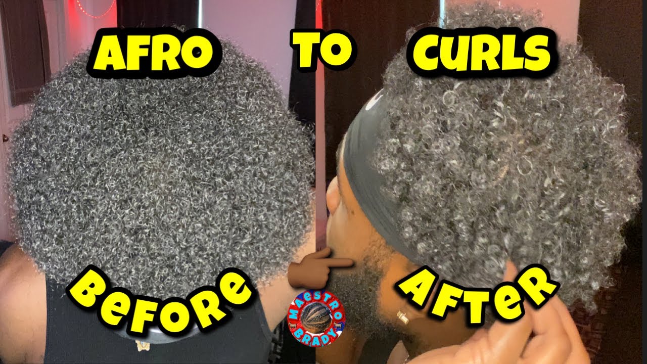 MEN'S NATURAL HAIR TUTORIAL- HOW TO GET DEFINED CURLS 😱‼️ - YouTube