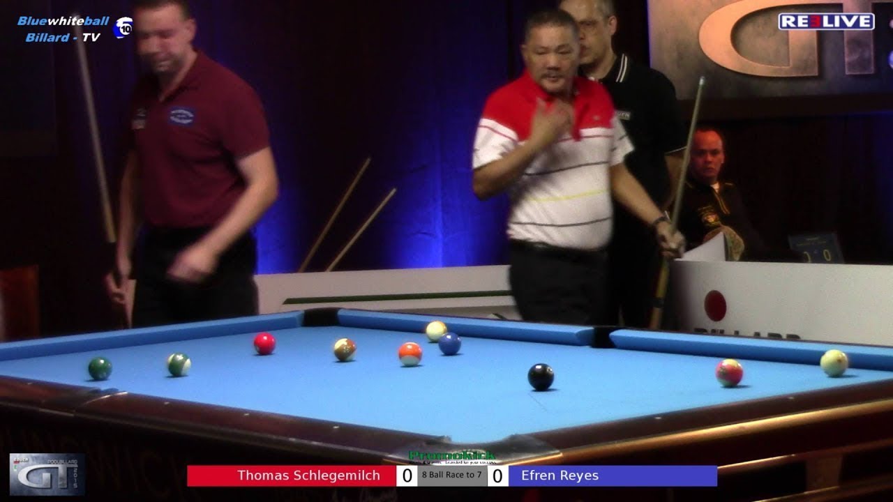 Straight Pool: Efren Reyes vs Martin Poguntke Money Game powered by ...