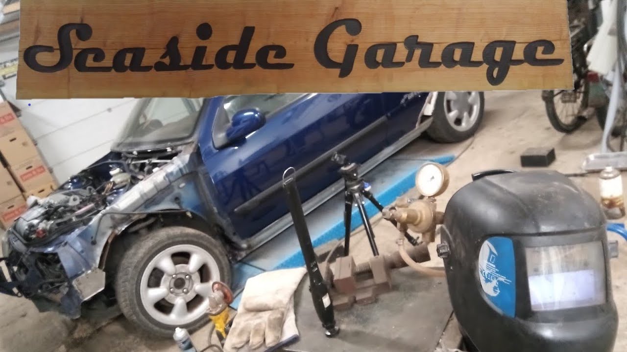 Renault Clio Grand Prix. Rust repair on inner wheel arch. - YouTube
