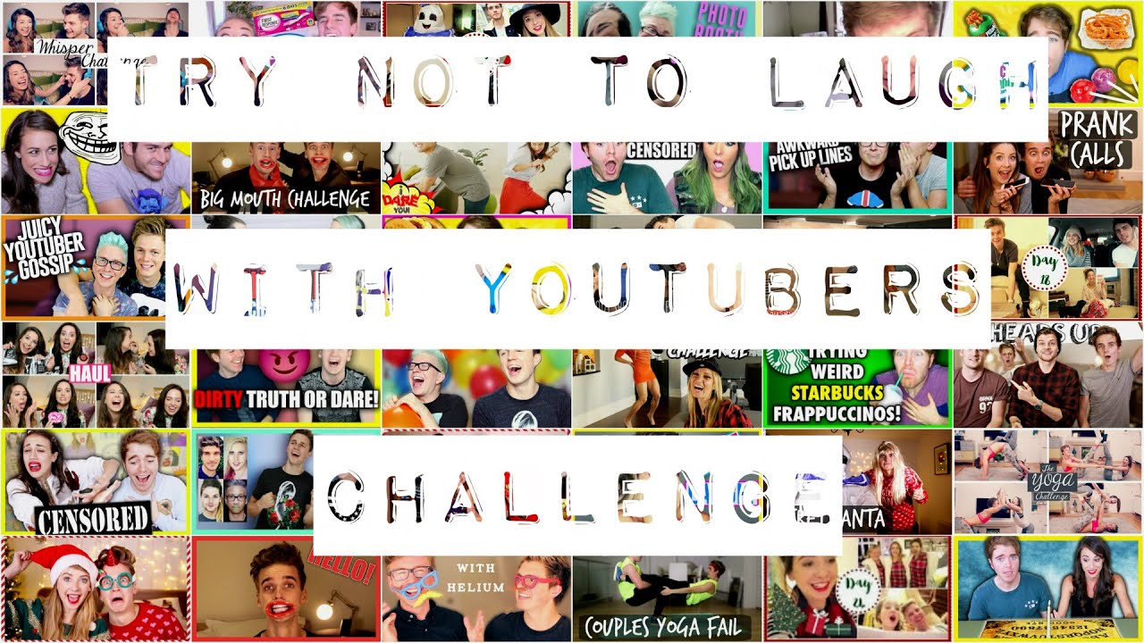 TRY NOT TO LAUGH WITH YOUTUBERS CHALLENGE!! (Funny Moments) - YouTube