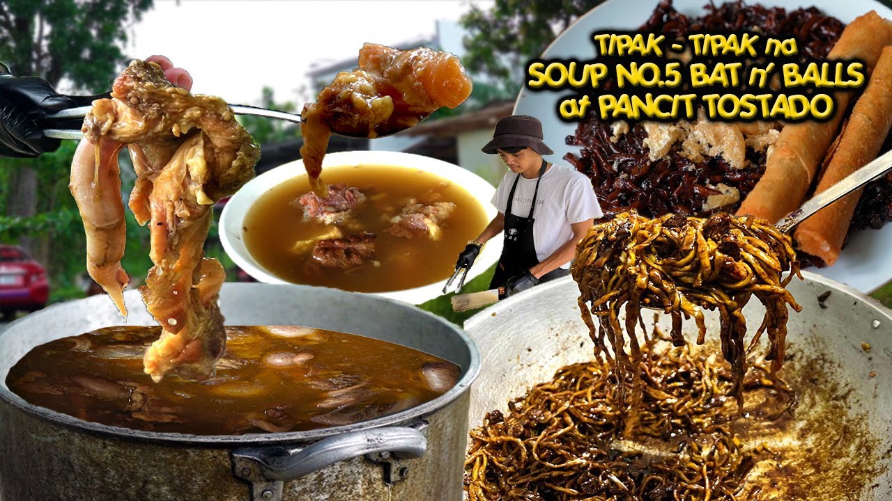 TIPAK-TIPAK NA BAT N' BALLS NG BAKA AT PANCIT TOSTADO NG LIPA | SOUP NO ...