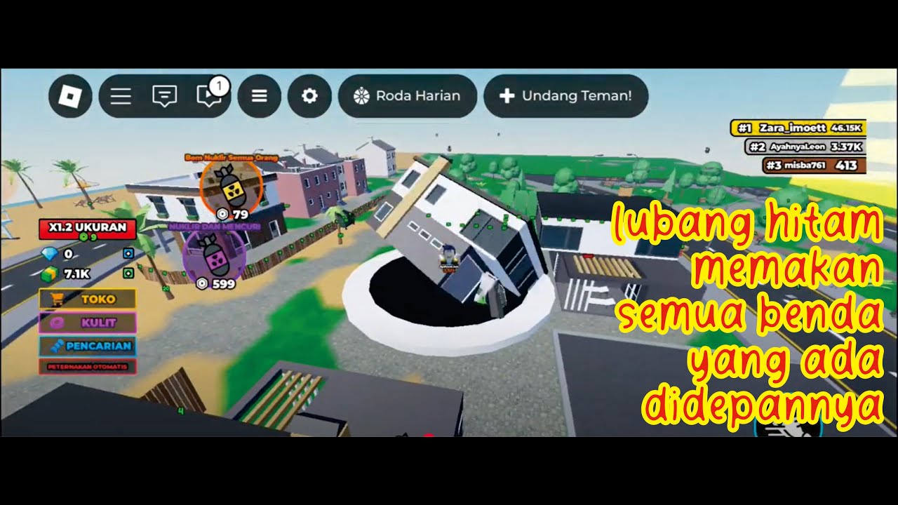 menjadi lubang hitam. roblox ayah dan leon menjadi lubang hitam dan ...
