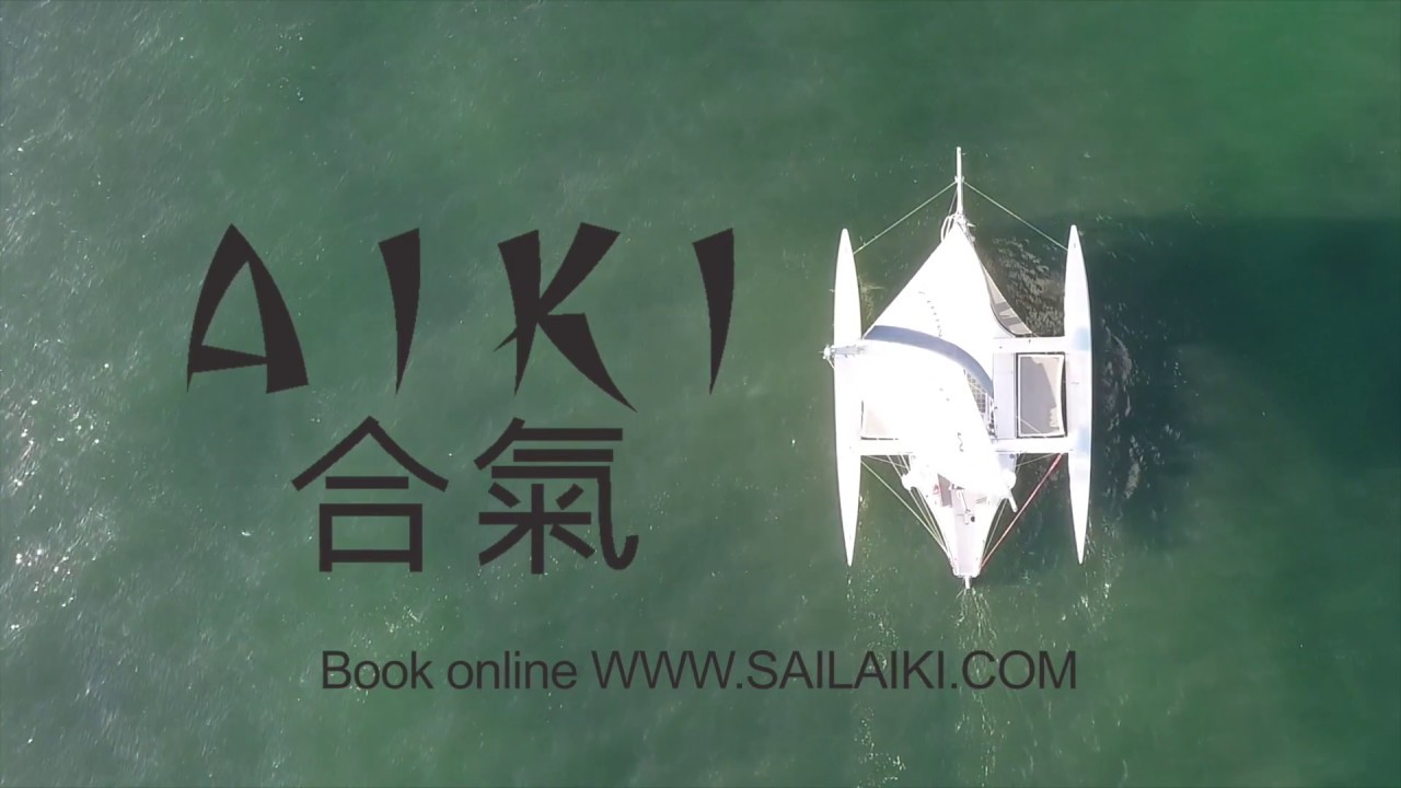 Sailing Condor 40 Trimaran AIKI. Sail AIKI Charters - YouTube