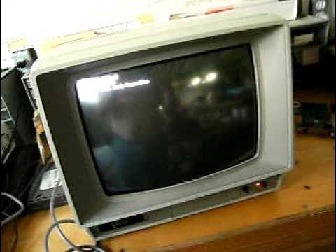 2 CGA touchscreen monitors i got - YouTube