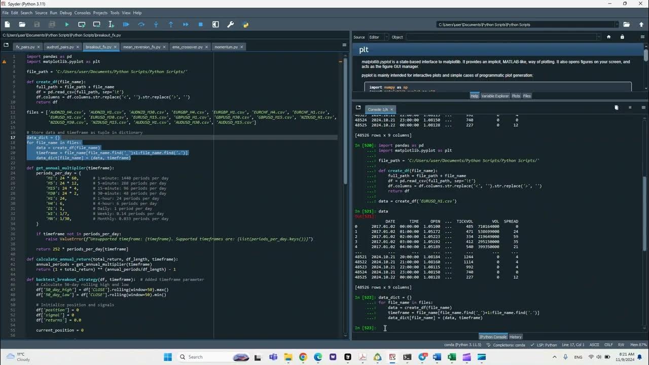 Building a breakout strategy in FX. Part 5 - YouTube