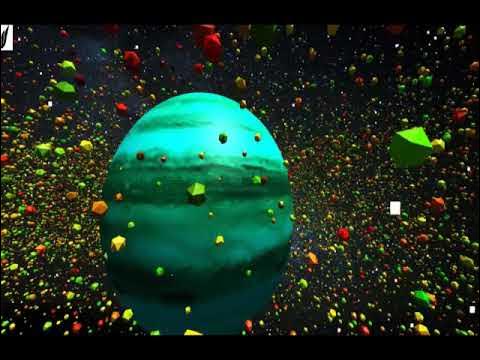 Fly thru 50,000 Icosahedron and 5,000 particles with epic music ...