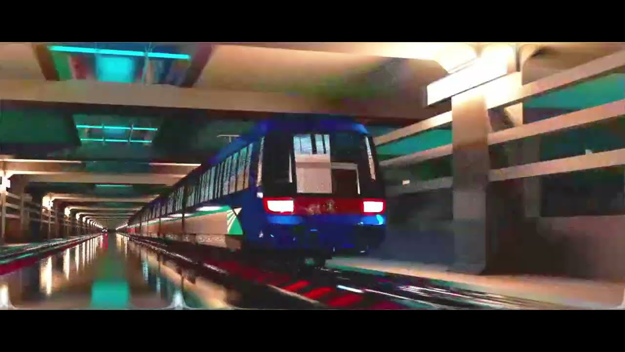 MTR Train Realistic Rendering Test - YouTube