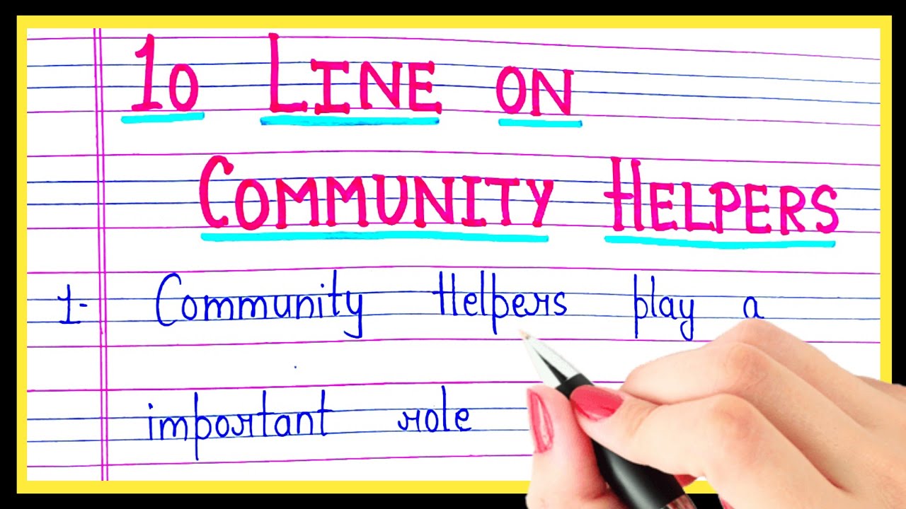 10 lines on Community Helpers in English | Essay on Community Helpers ...