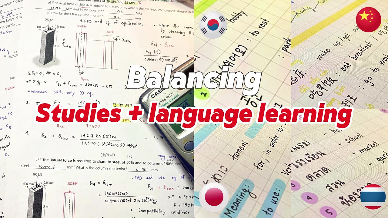 How to balance studies and language learning🌏 (simple tips) - YouTube