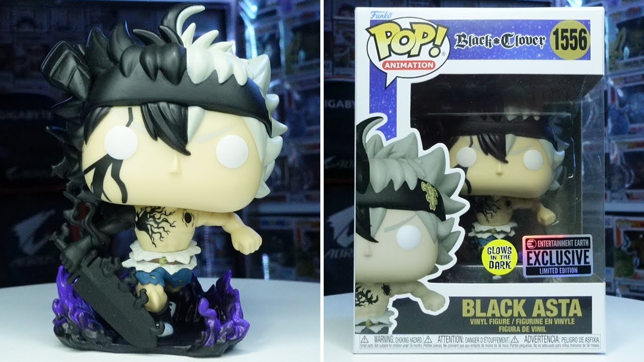 BLACK ASTA 1556 GLOW | UNBOXING FUNKO POP BLACK CLOVER - YouTube