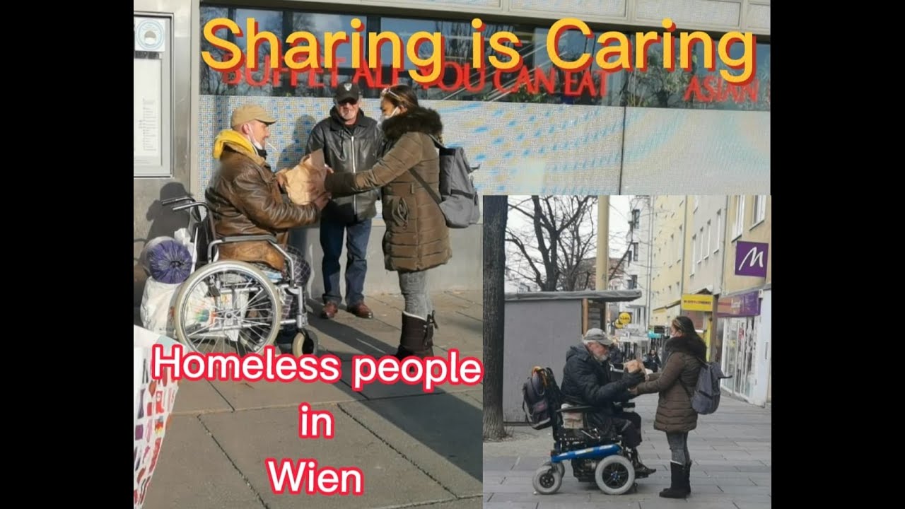 Austria - Sharing food homeless people in Wien - YouTube