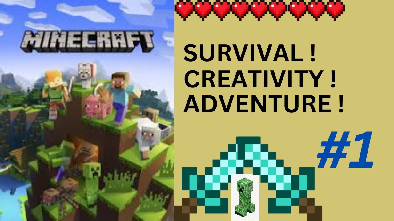 My Minecraft journey begins| let's build our own world | Minecraft #1 ...