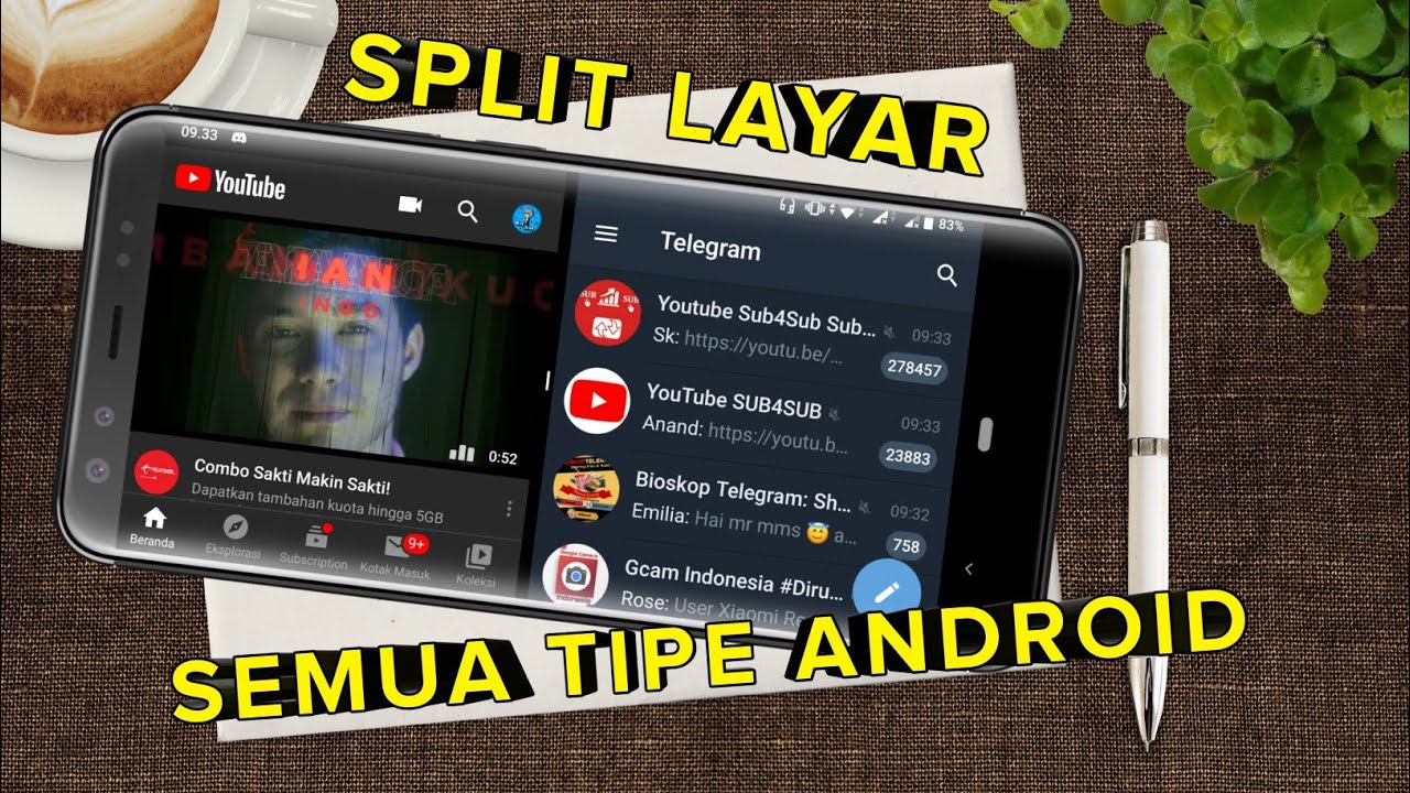 Split Layar Di Semua Jenis Android - Tutorial Android - YouTube