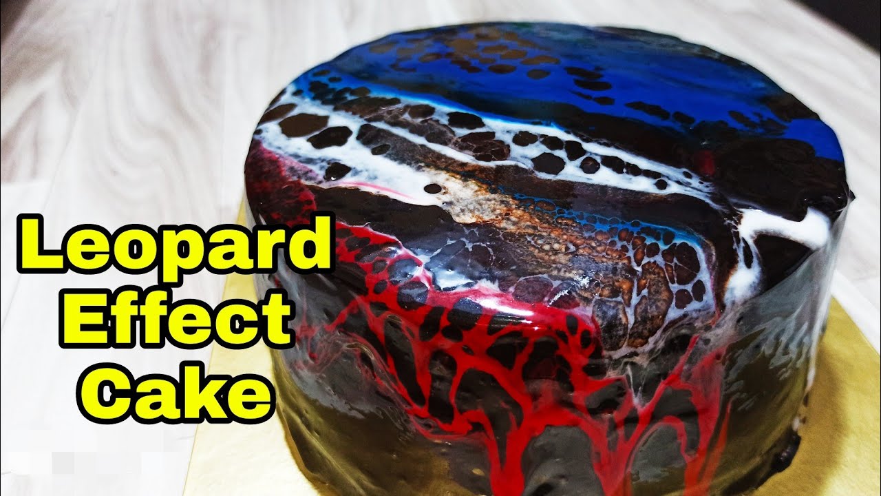 Leopard Print Cake Recipe | Leopard Print Cake Decorating | Leopard ...