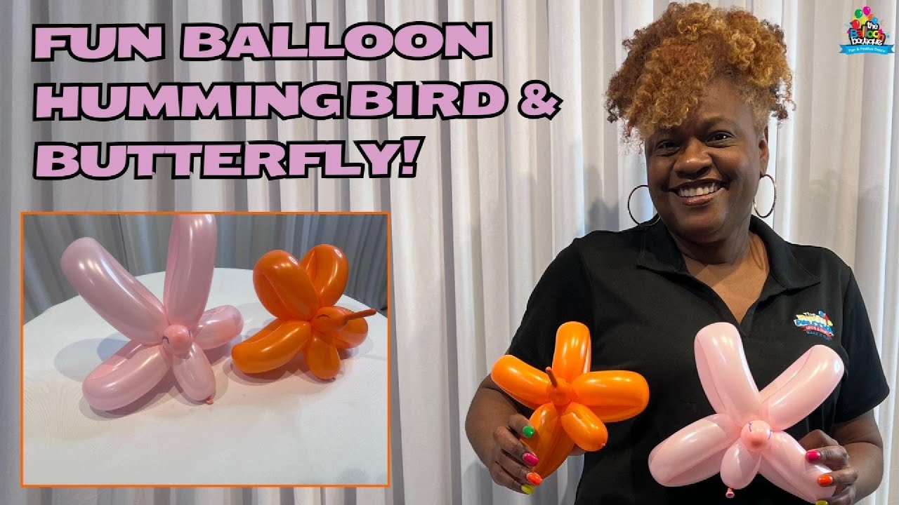 How to Make a Butterfly & Hummingbird Balloon Animal | Easy Balloon ...