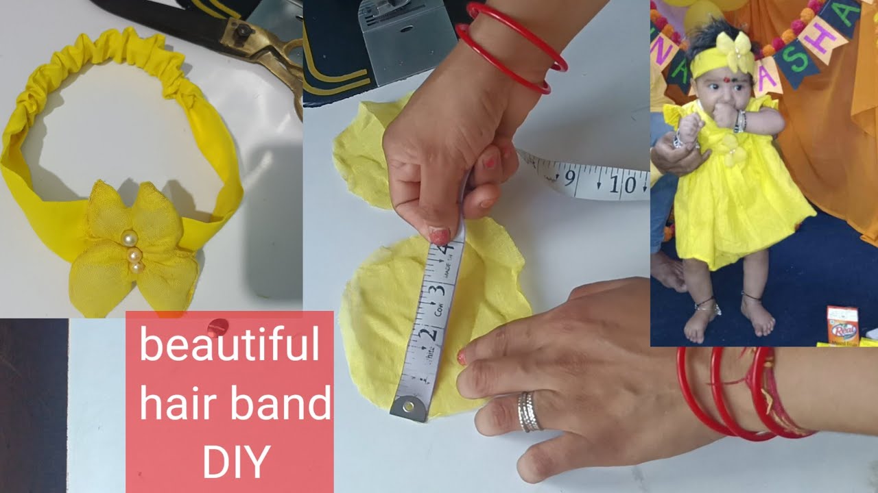 Beautiful hair band DiY for kids ||butterfly style hair band ||baby ...