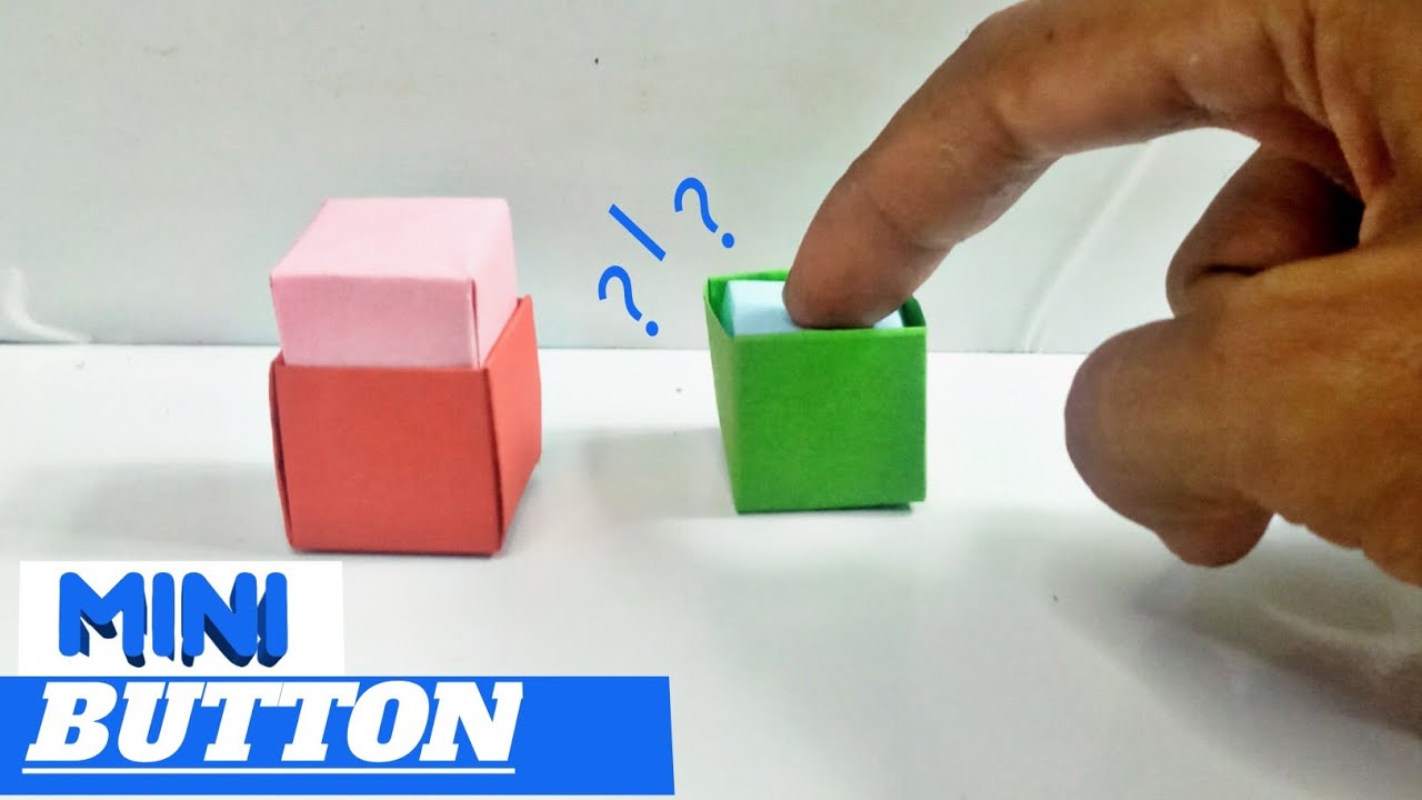 How To Make Mini Button Origami | Fidget Toy Origami - YouTube