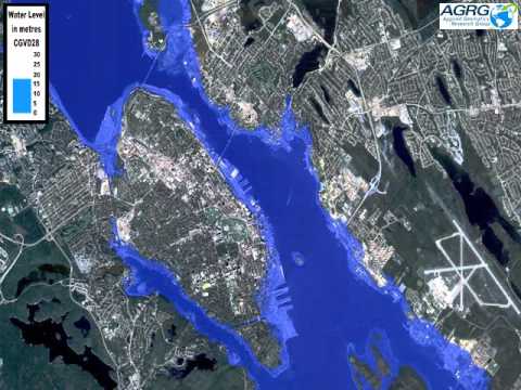 Halifax, Nova Scotia flood model - 0 to 30 m relative to CGVD28 ...