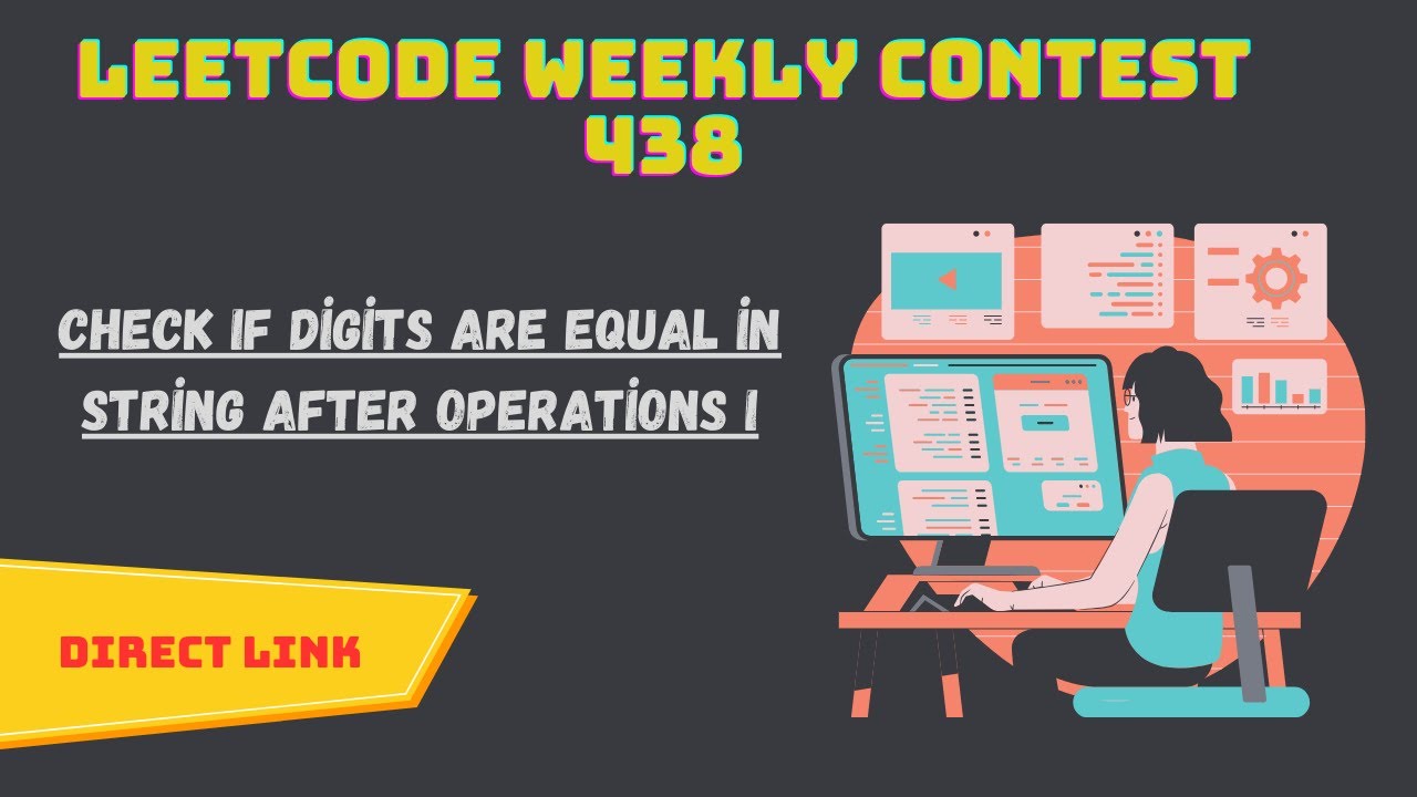 Check If The Digits Are Equal In String After Operations Leetcode 8096