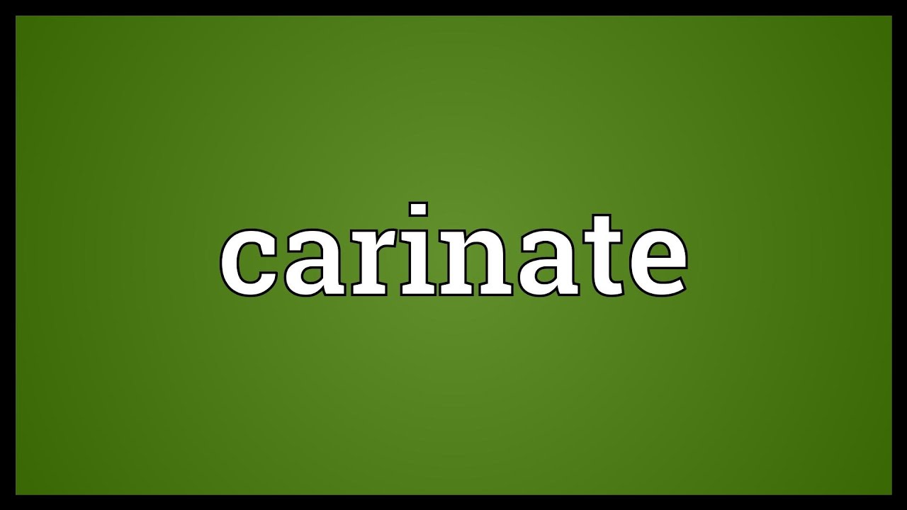 Carinate Meaning - YouTube
