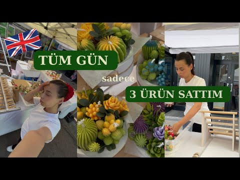 🇬🇧Tüm Gün Pazarda Çalıştım, Gün Sonu £72 Kazandım 😳💷