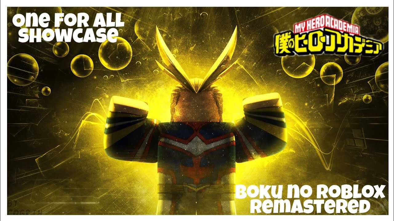 Roblox | BOKU NO ROBLOX REMASTERED ONE FOR ALL SHOWCASE! - YouTube