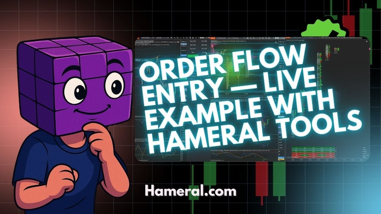 ORDER FLOW TOOL ENTRY LIVE EXAMPLE — VAL/POC, VWAP, CD Divergence - YouTube