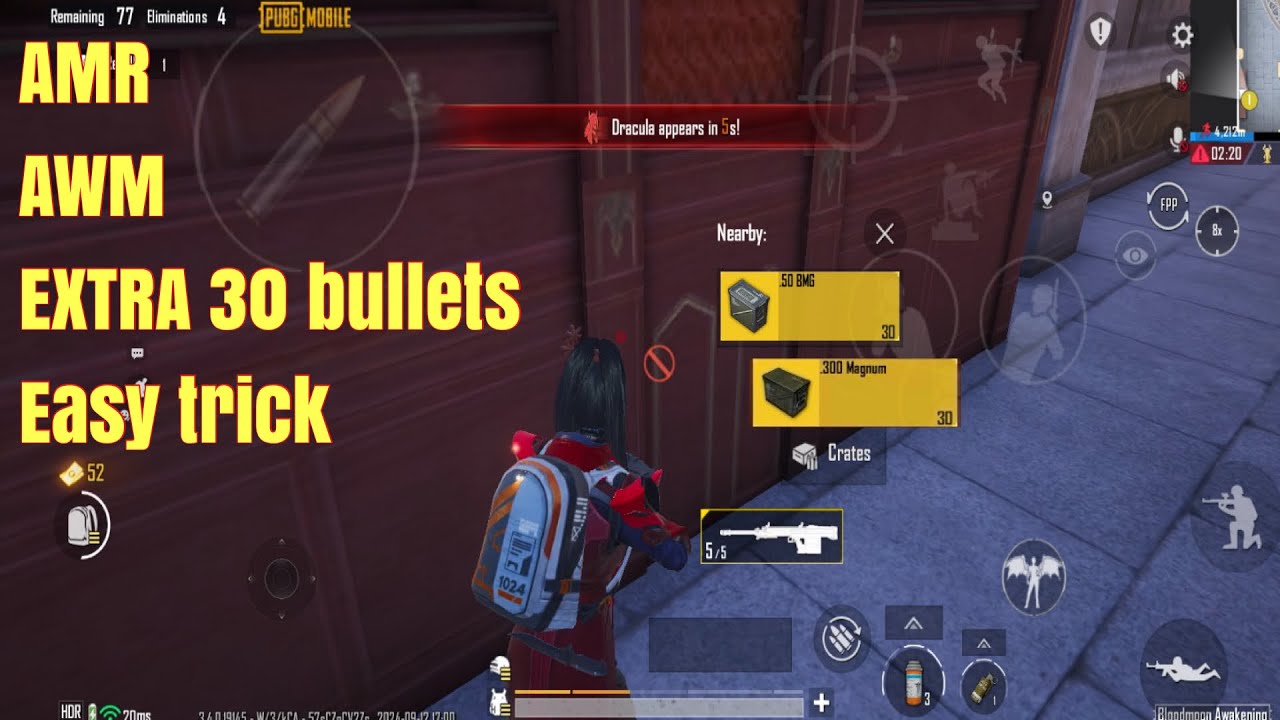 AWM AMR P90 extra 30 bullets new trick - YouTube