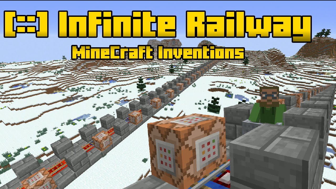 Infinite Railway - MineCraft Inventions - YouTube