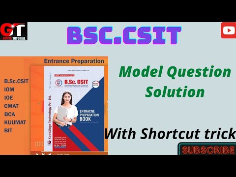 Model Questions solution #BscCSIT Entrance preparation #mathematics # ...