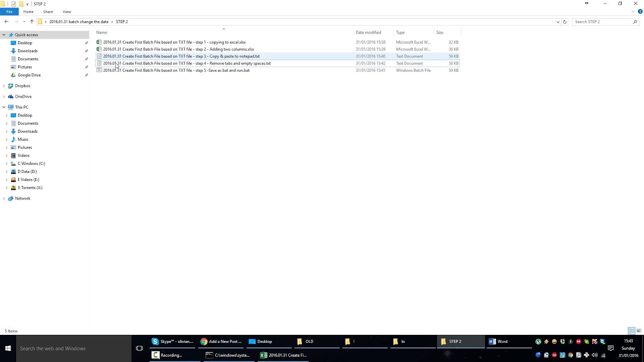 How to batch change the date of files within a folder, based on ...