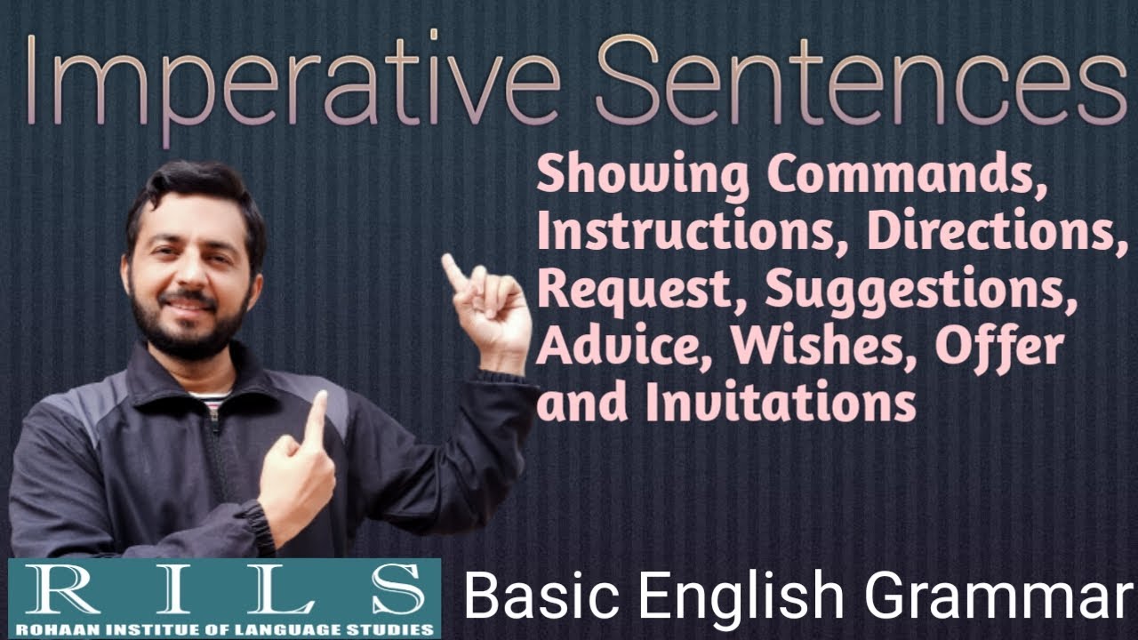 Imperative Sentence | How to use Imperative sentence| Basic English ...