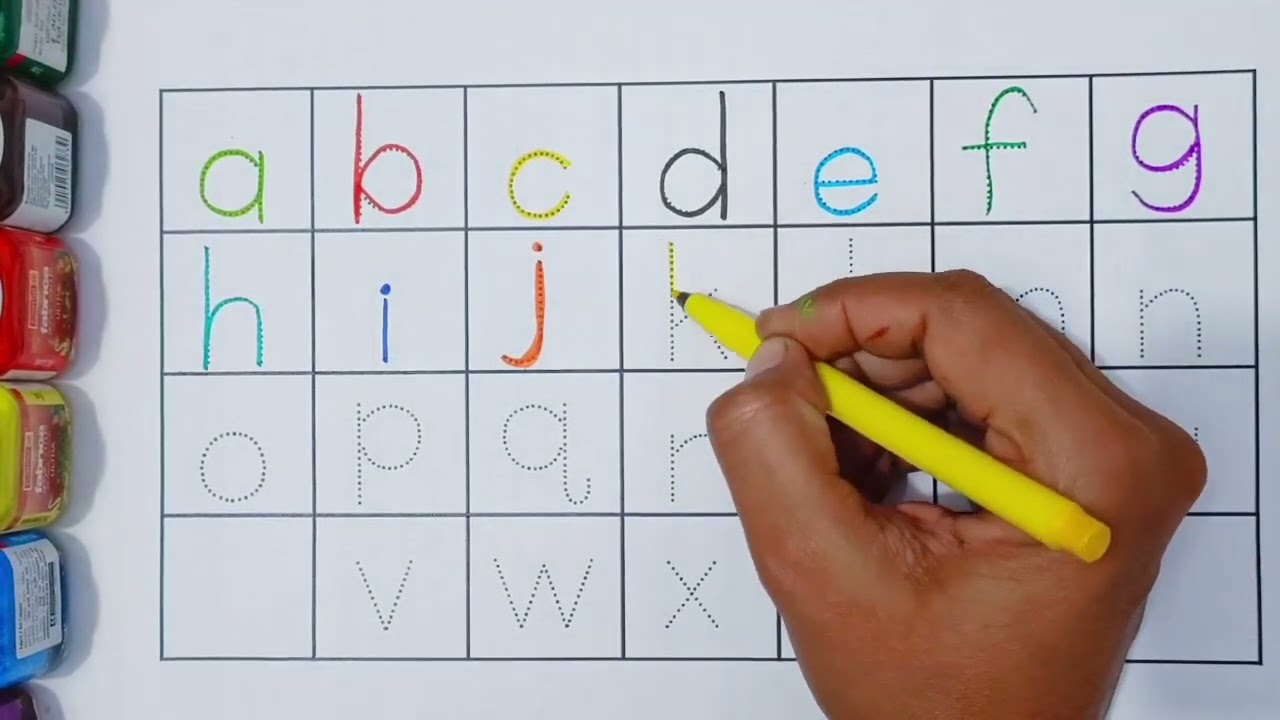 ABC, 123,alphabet with colours, nursery rhymes, kids songs , abc easy ...