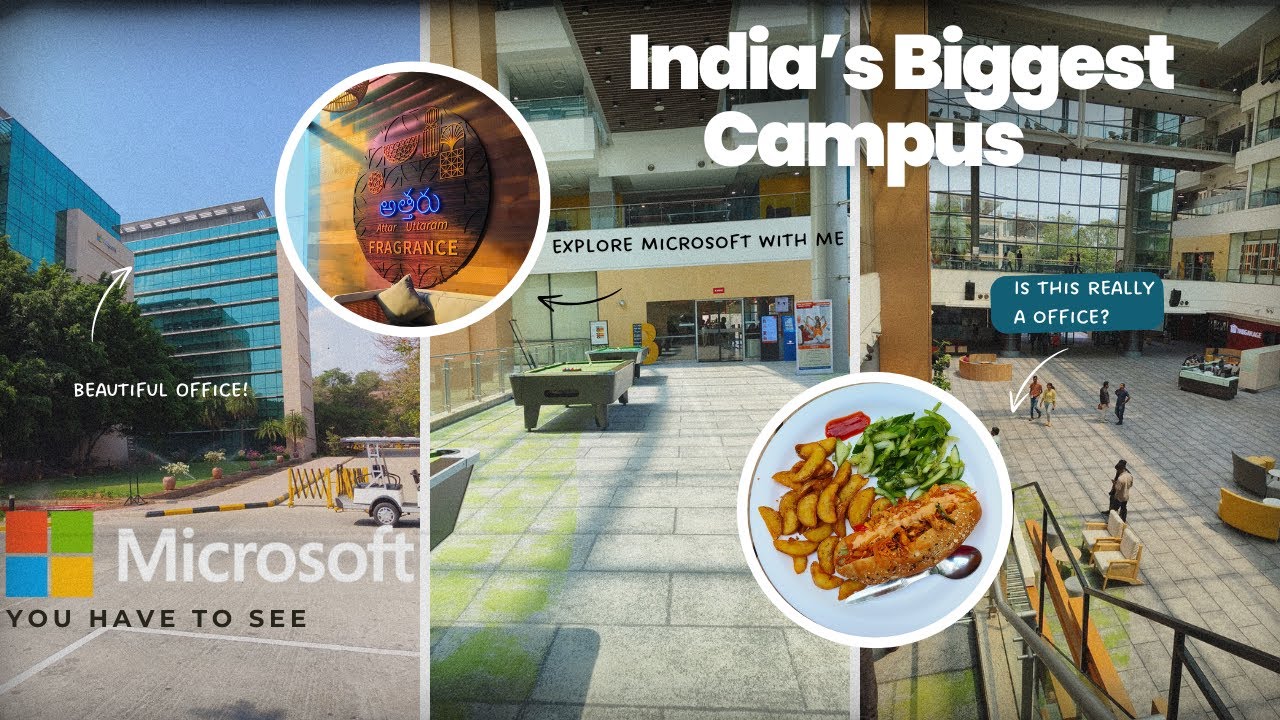 Microsoft office Tour || India's Biggest Campus🤯 || Part-1 - YouTube