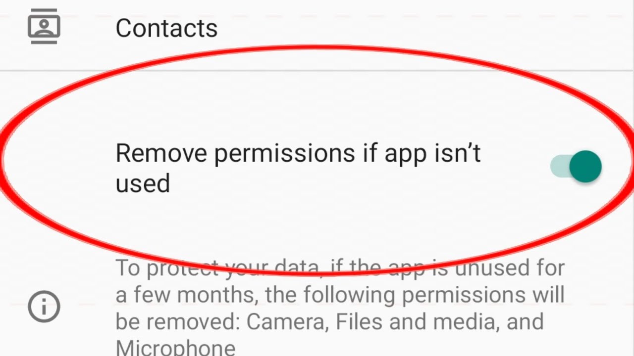 Remove Permissions If App Its Used Setting How To Remove Permissions If App Its Used In