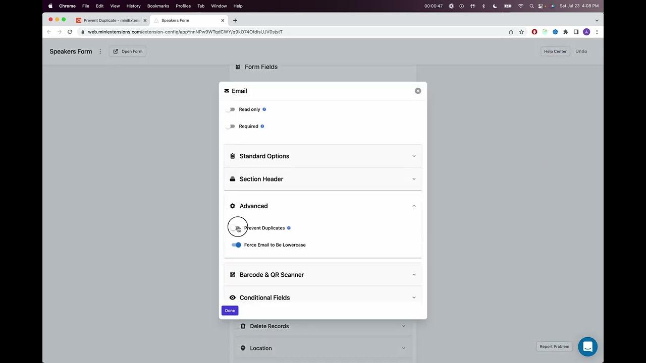 Prevent Duplicate Airtable Records in miniExtensions Form - YouTube
