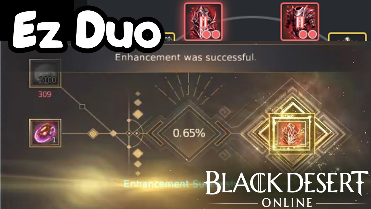 Black Desert ♥ Enhancing FALLEN GOD ARMOR and LABRESKA HELMET to DUO ...