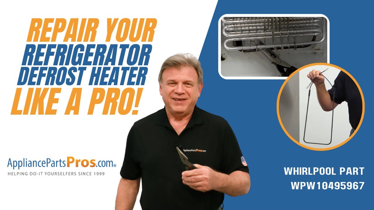 How To Replace: Whirlpool/KitchenAid/Maytag Refrigerator Defrost Heater ...