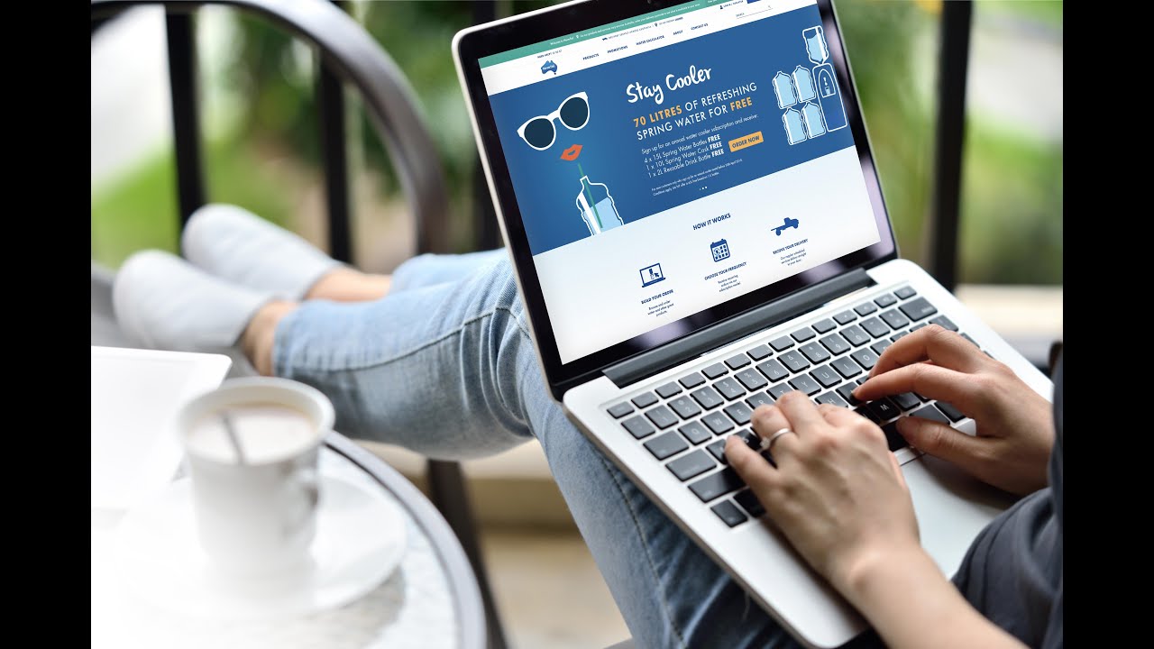 Neverfail Spring Water eCommmerce website - YouTube