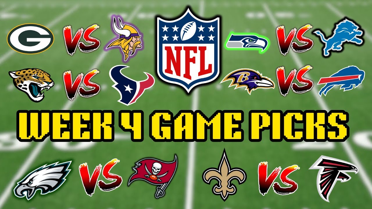 NFL Week 4 Predictions - YouTube